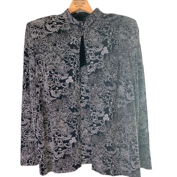 Alex Evenings | Jackets & Coats | Alex Evening Sparkly Set Blouse With ...